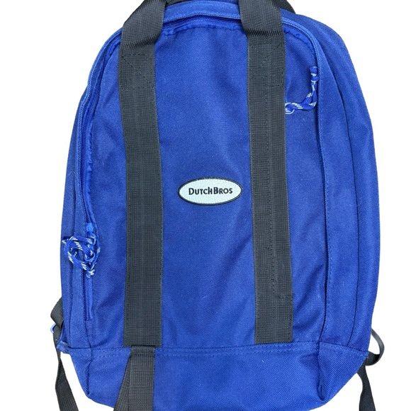 Dutch Bros | Bags | Dutch Bros Royal Blue Backpack With Black Straps ...